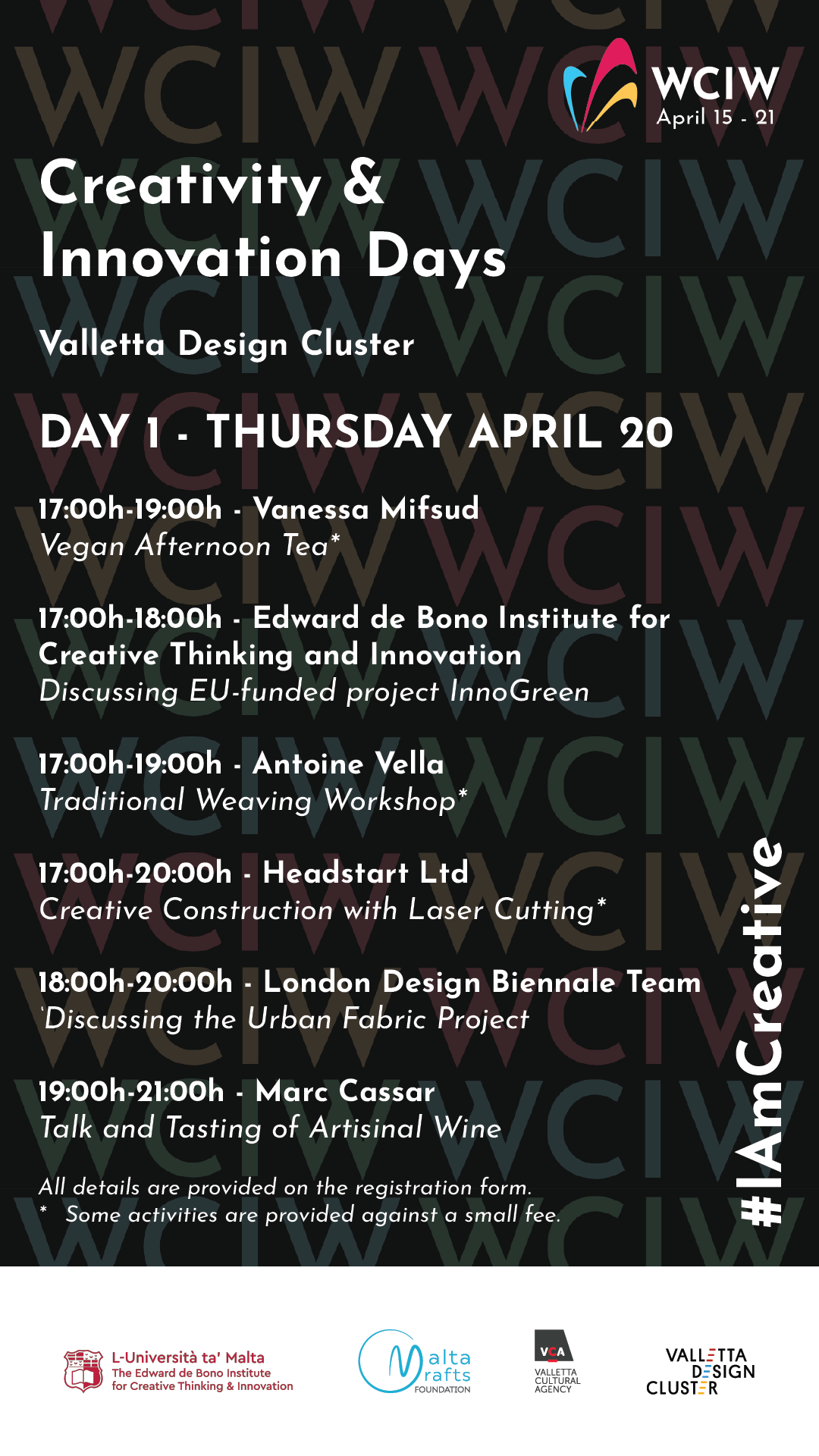 World Creativity and Innovation Week - Valletta Cultural Agency