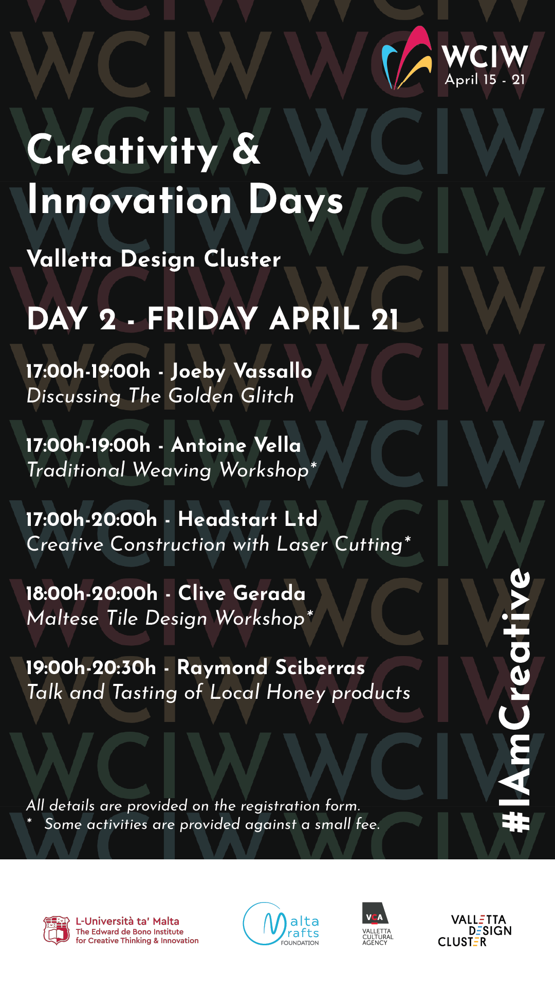 World Creativity and Innovation Week - Valletta Cultural Agency