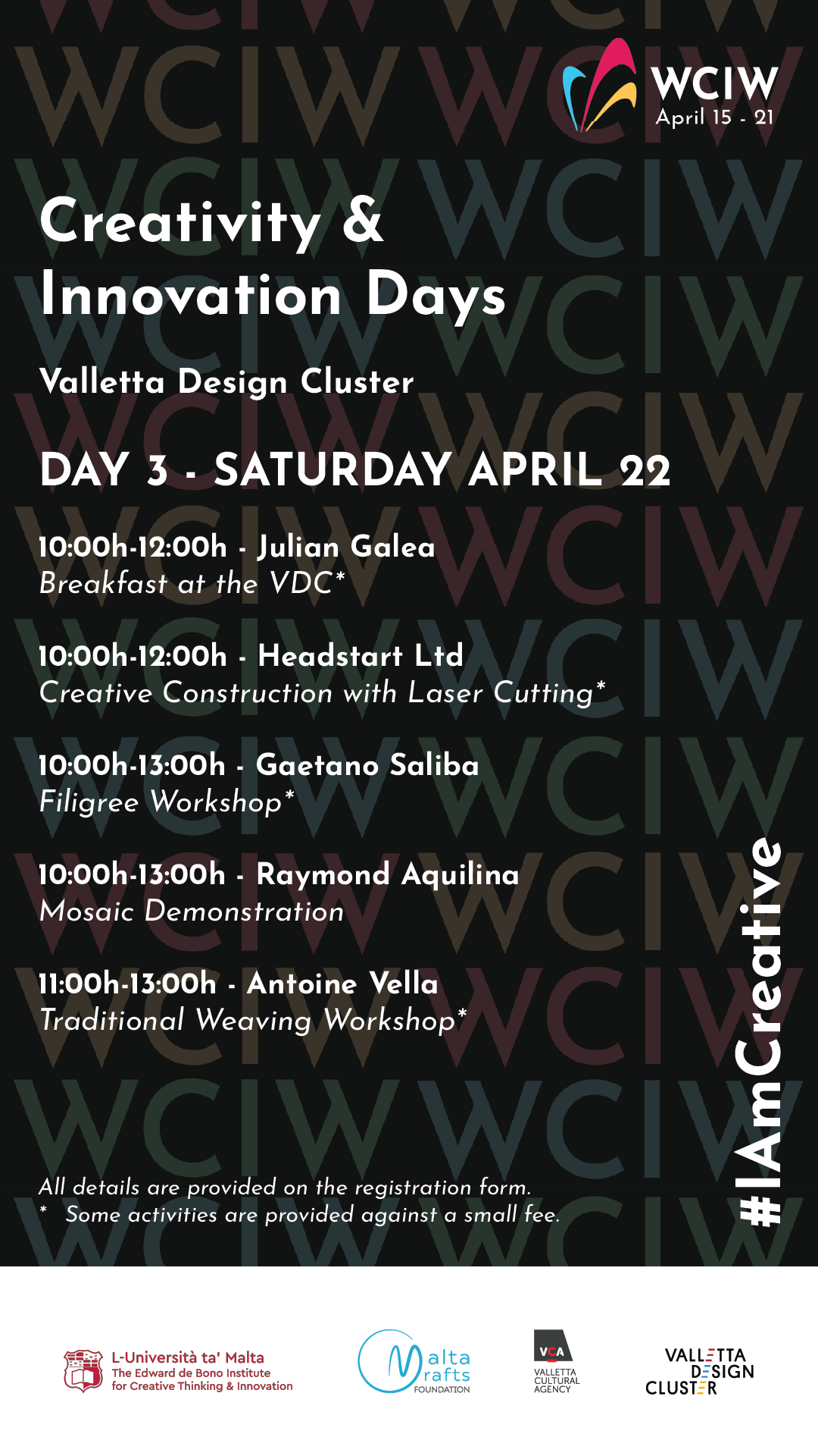 World Creativity and Innovation Week - Valletta Cultural Agency